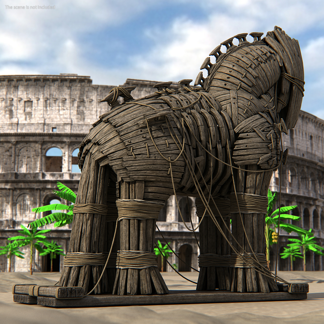 Trojan horse 3D model - TurboSquid 1641781
