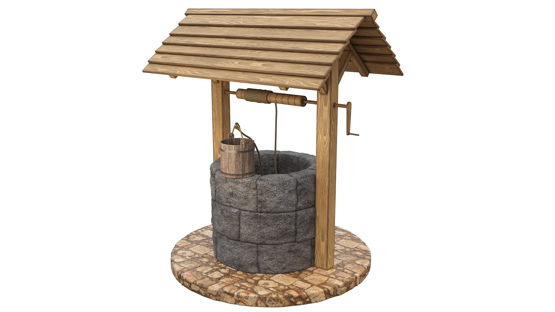 3D Medieval Well PBR - TurboSquid 1849368