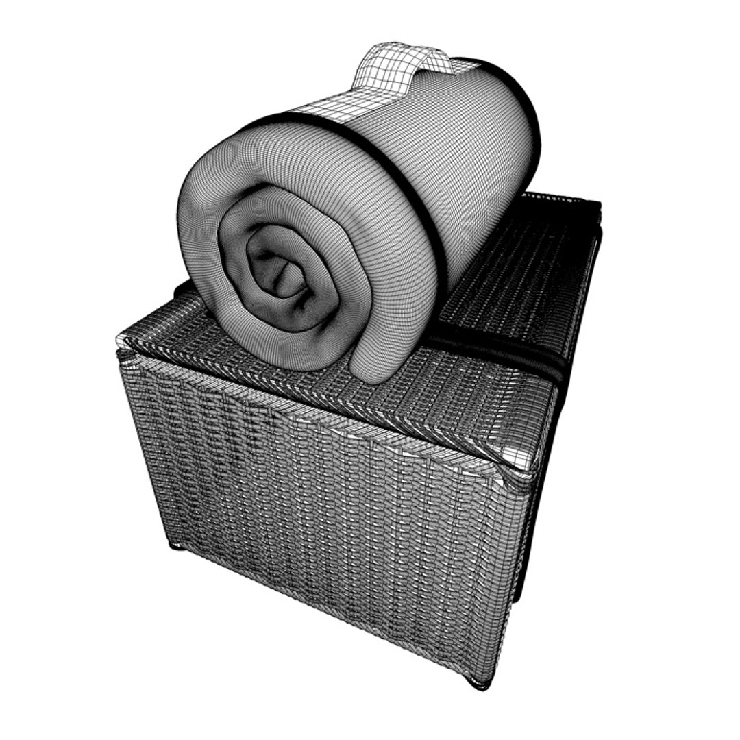 3d Outdoor Picnic Hamper Model