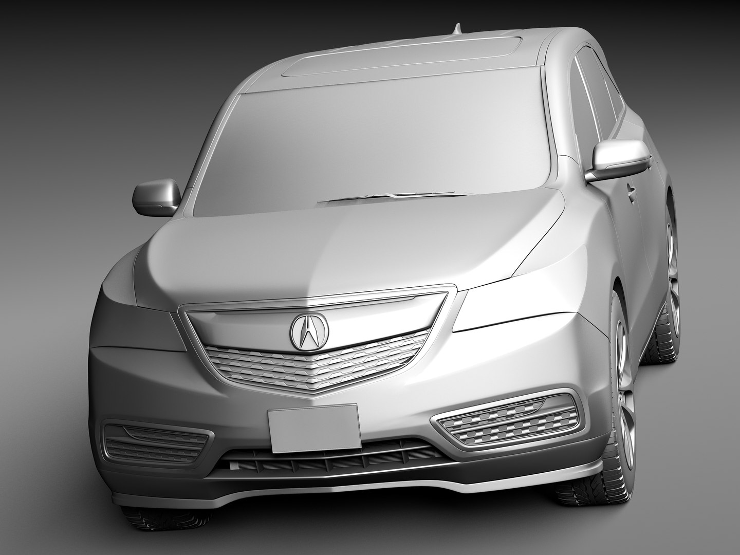2013 2014 Suv Acura 3d Model