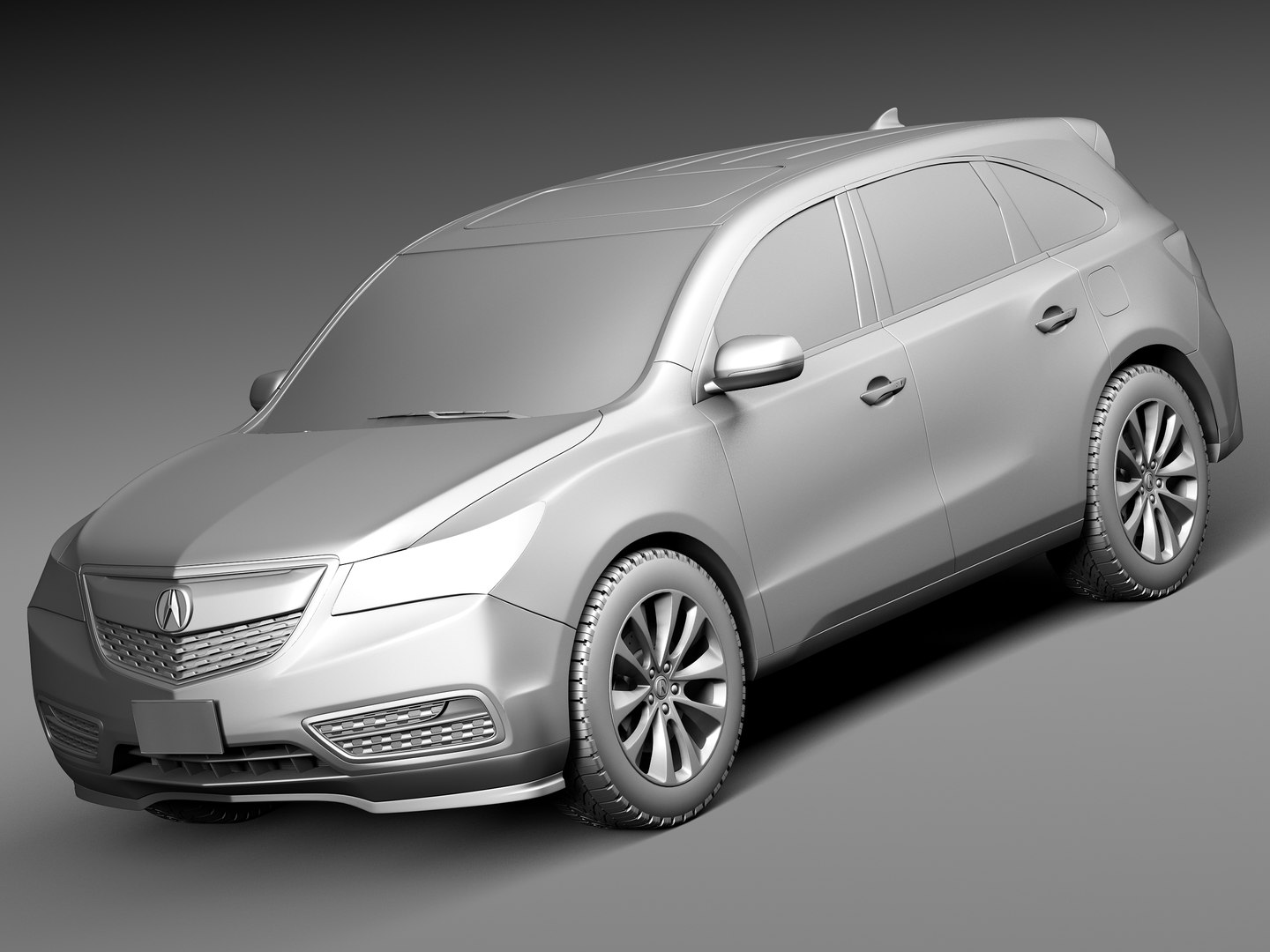 2013 2014 Suv Acura 3d Model