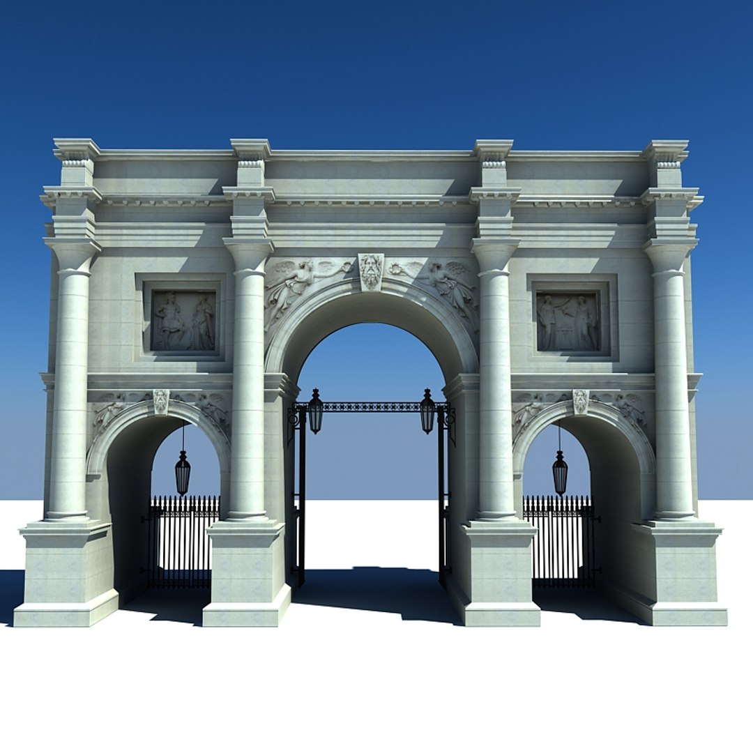 Marble Arch London Landmark 3d Model
