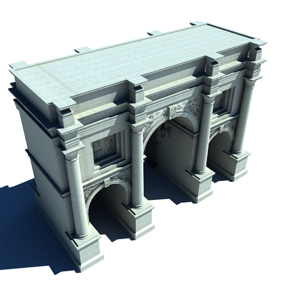 Marble Arch London Landmark 3d Model