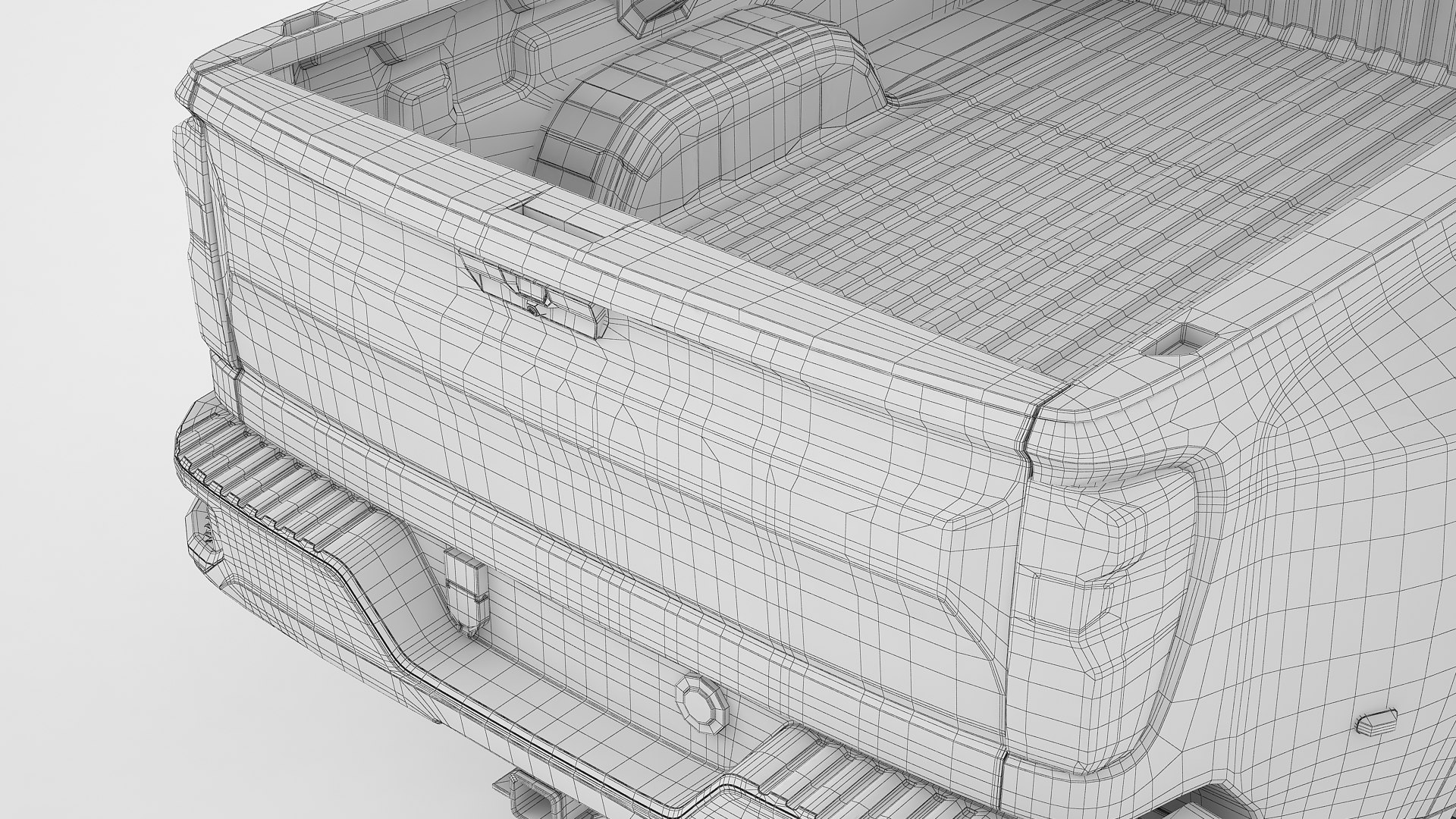 3D Pickup Truck Generic Back Trunk 04 Model - TurboSquid 1836800