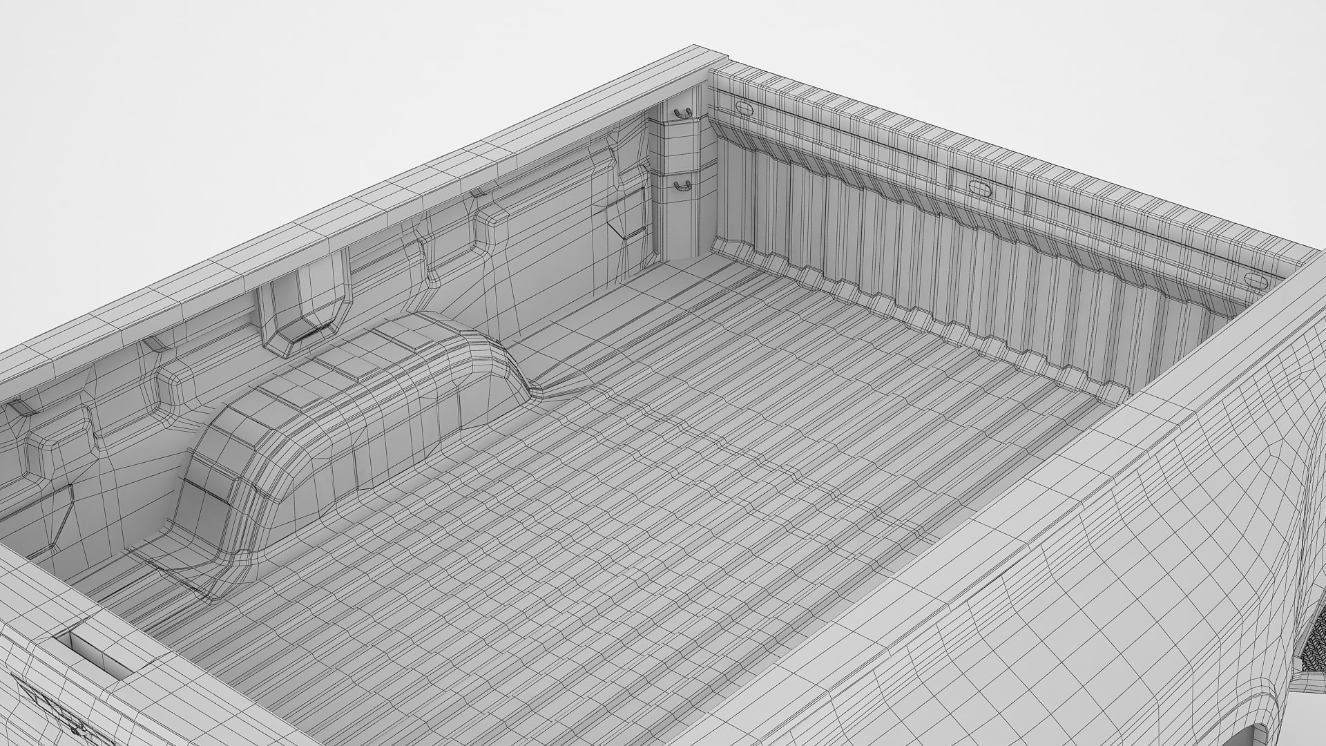 3D Pickup Truck Generic Back Trunk 04 Model - TurboSquid 1836800