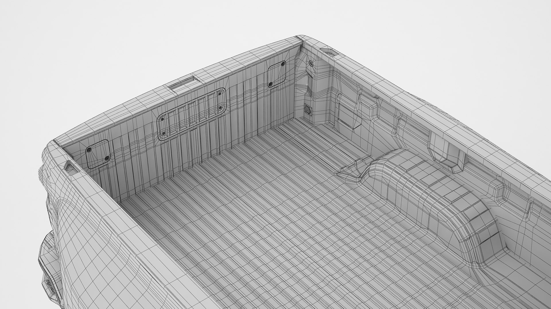 3D Pickup Truck Generic Back Trunk 04 Model - TurboSquid 1836800