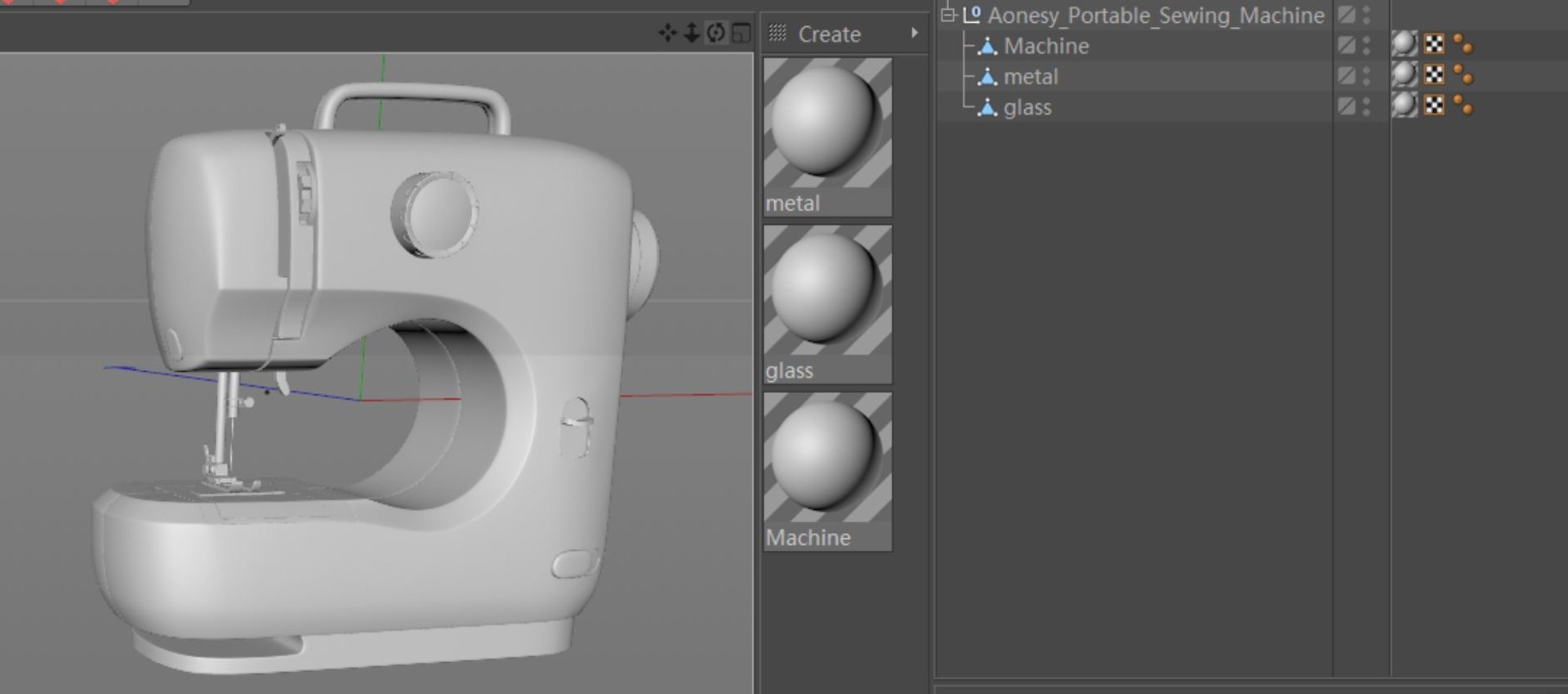 Aonesy Portable Sewing Machine Model - TurboSquid 1705635