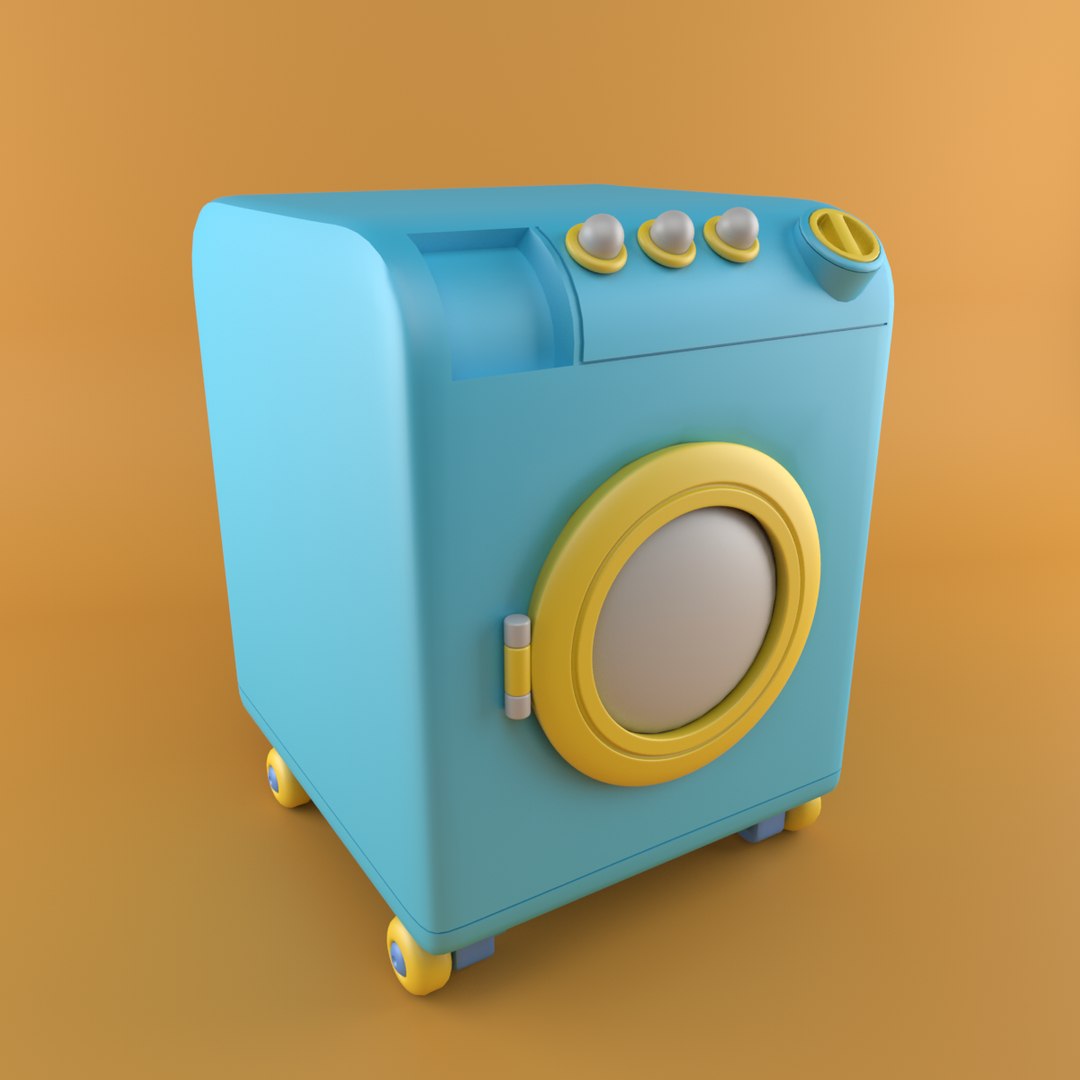 3D washing machine - TurboSquid 1384298