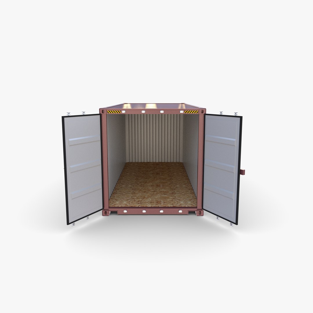 20ft Shipping Container ZIM Model - TurboSquid 1775140