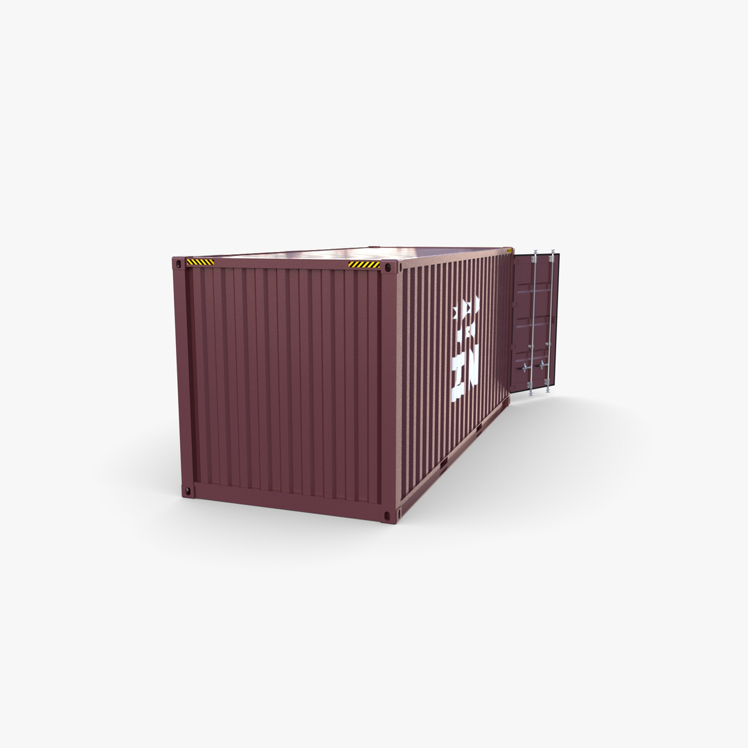 20ft Shipping Container ZIM model - TurboSquid 1775140
