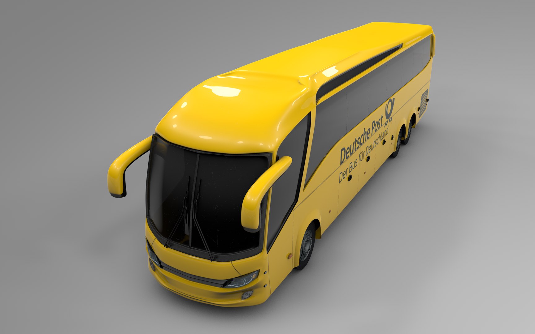 Shuttle bus deutsche 3D model - TurboSquid 1683408