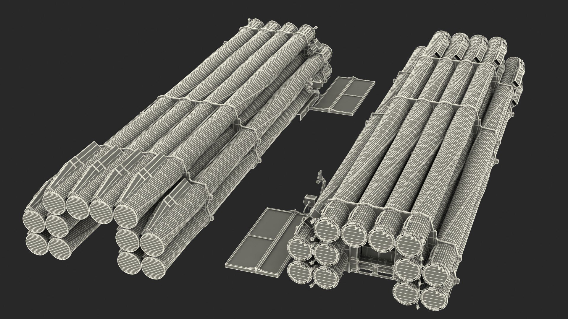 Soviet Heavy Multiple Rocket Launcher Camo model - TurboSquid 1743998