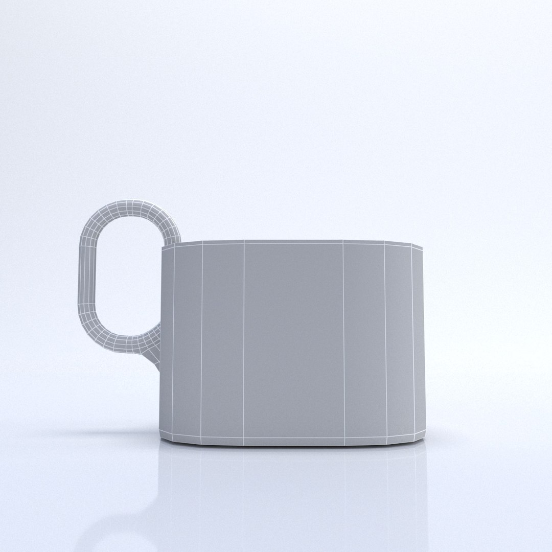 Stylish modern cup design 3D model - TurboSquid 1659997