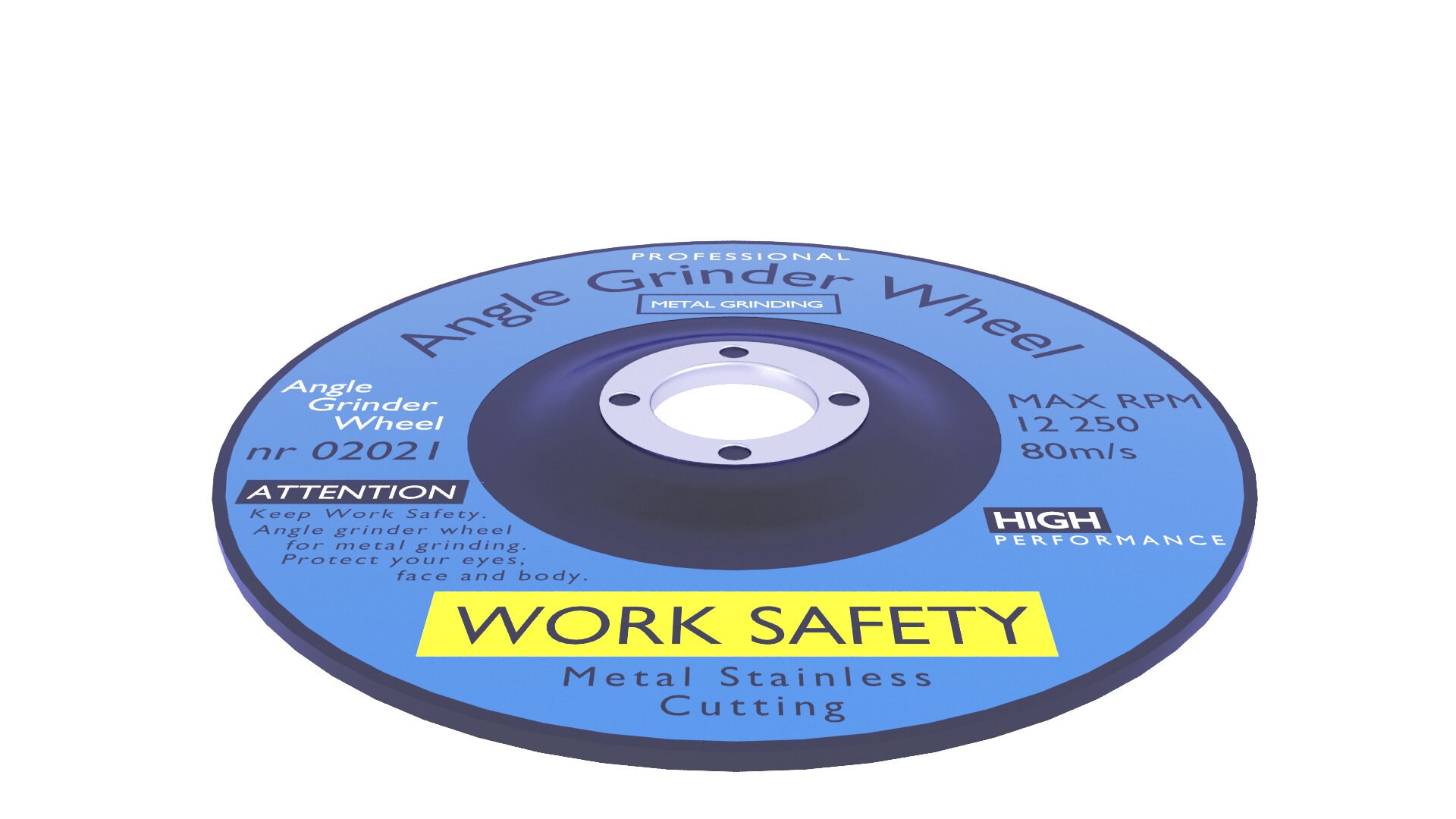 Angle Grinder Grinding Wheel 3D Model - TurboSquid 1784836