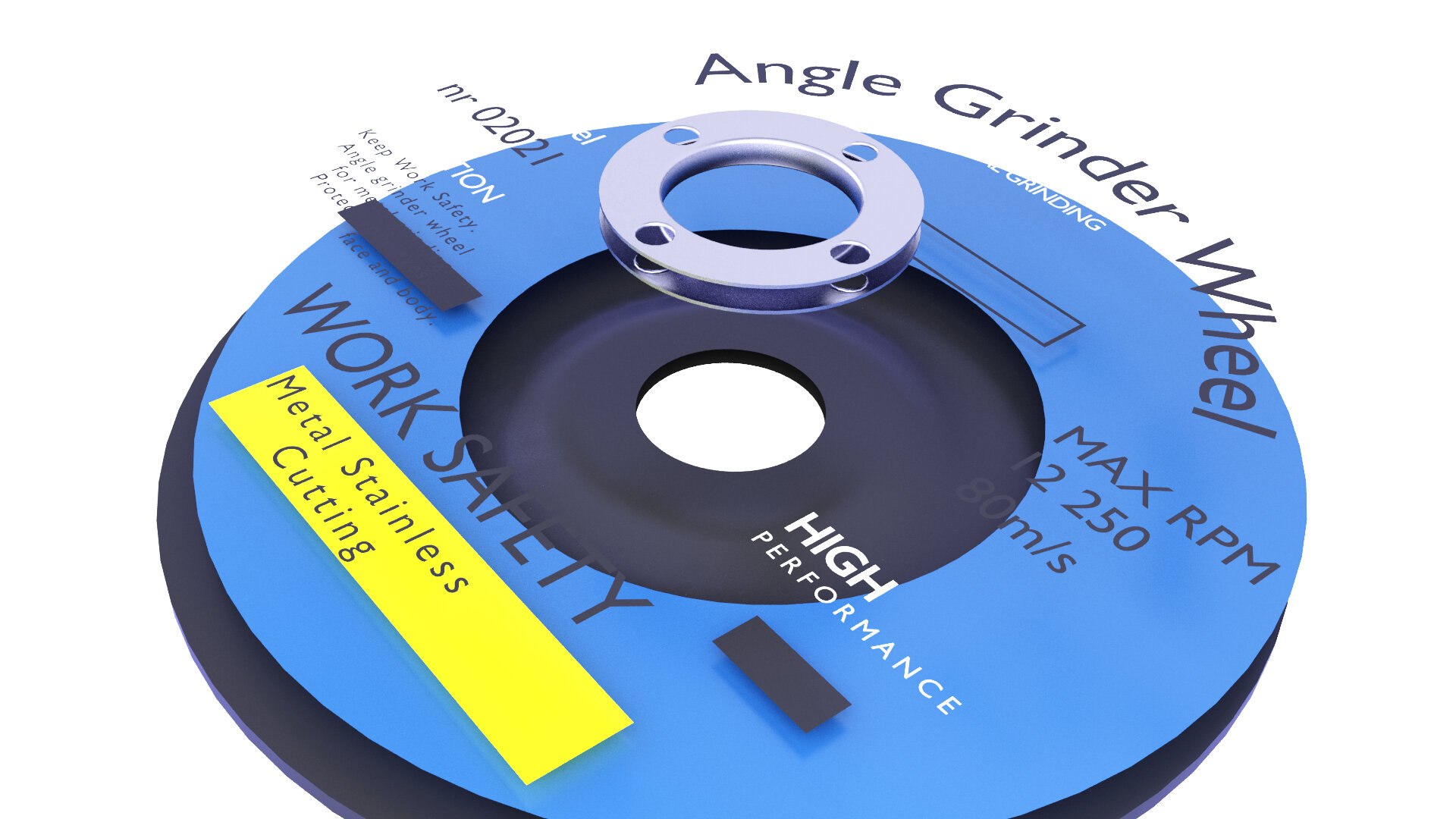 Angle Grinder Grinding Wheel 3D Model - TurboSquid 1784836