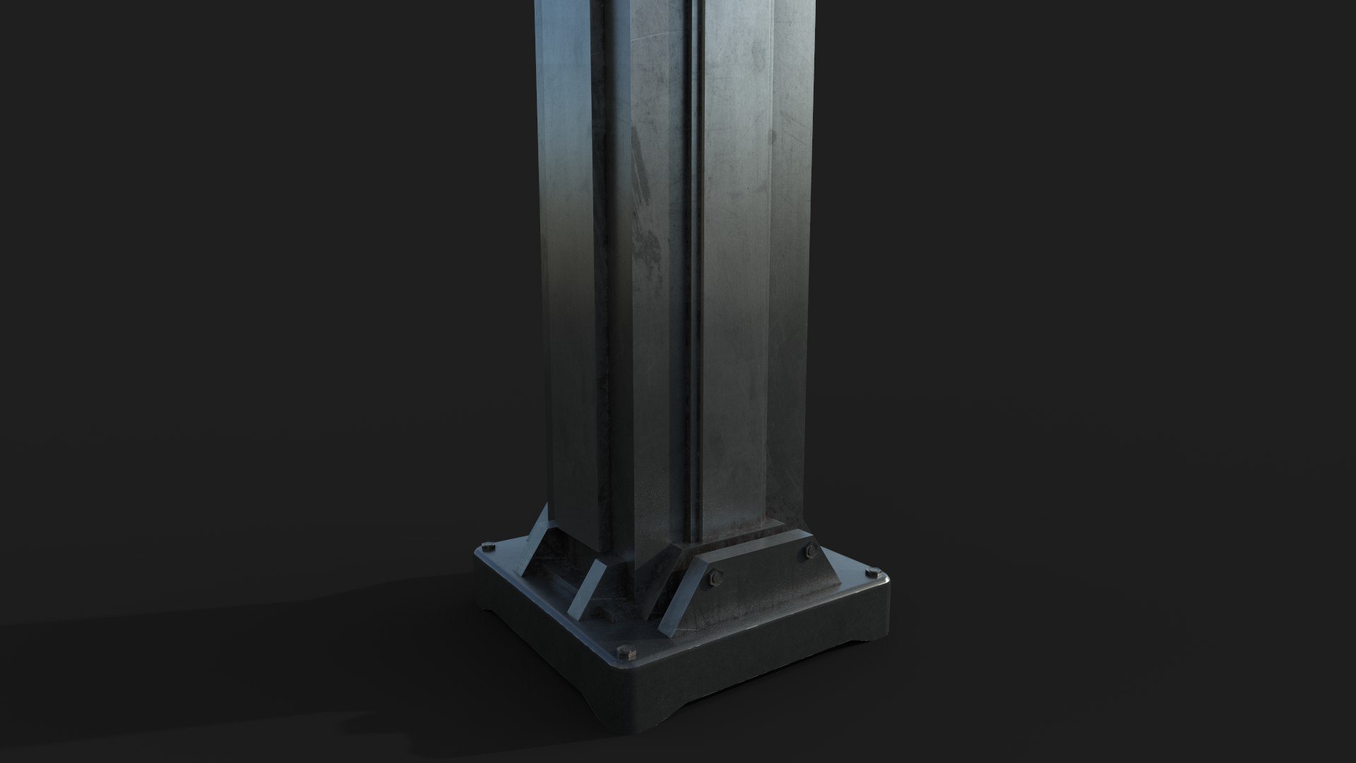 3D Cyberpunk Street Metal Beam - TurboSquid 1978297