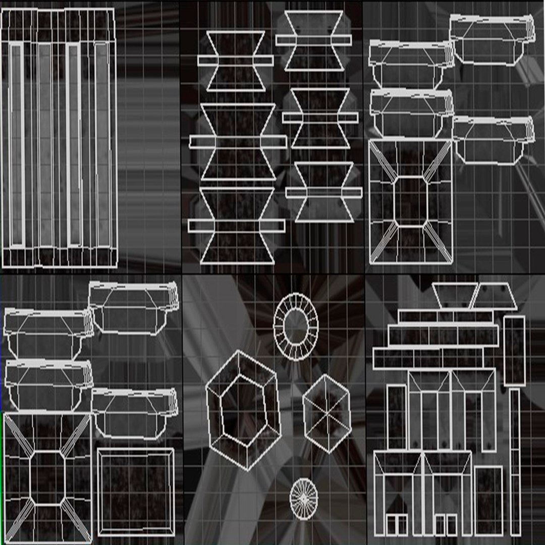 3D Cyberpunk Street Metal Beam - TurboSquid 1978297