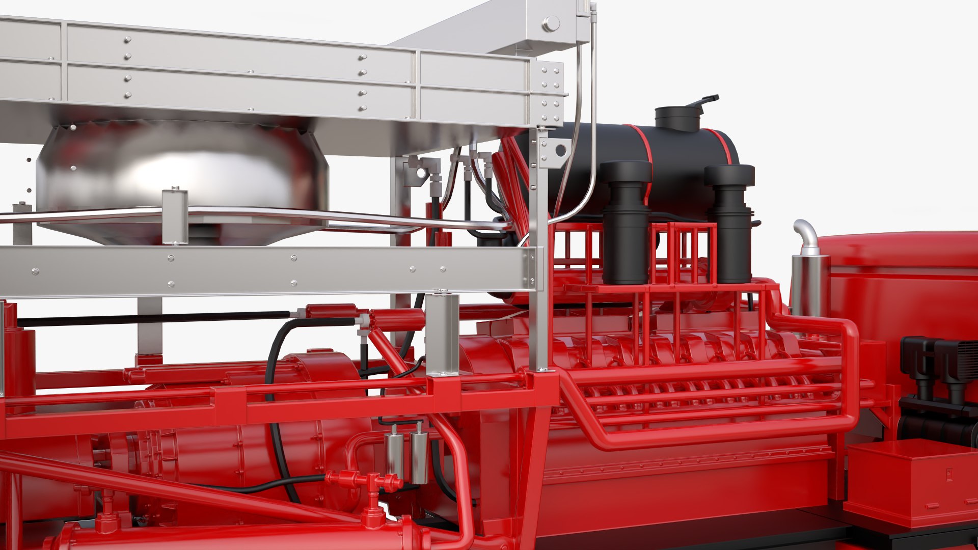 Mercedes Benz Oilfield Heavy-duty Fracturing Truck 3D Model ...