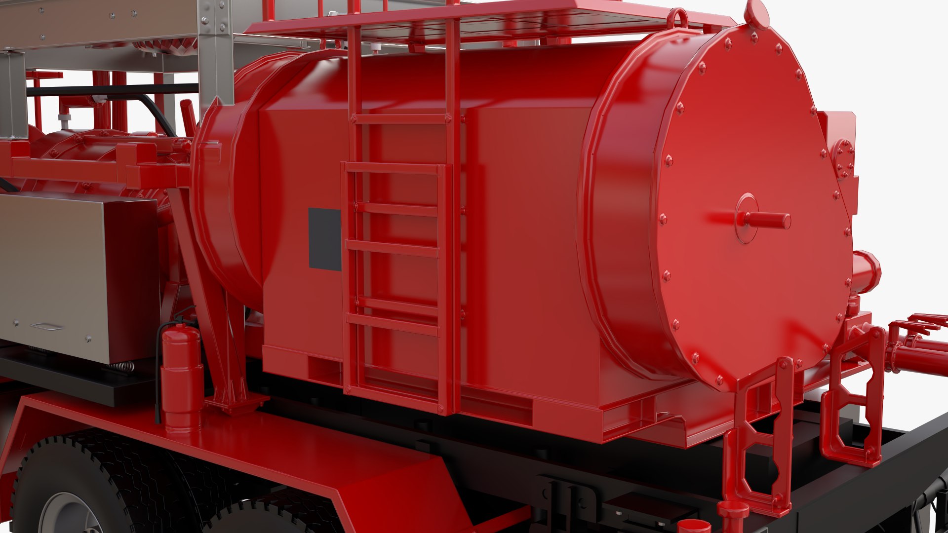 Mercedes Benz Oilfield Heavy-duty Fracturing Truck 3D Model ...