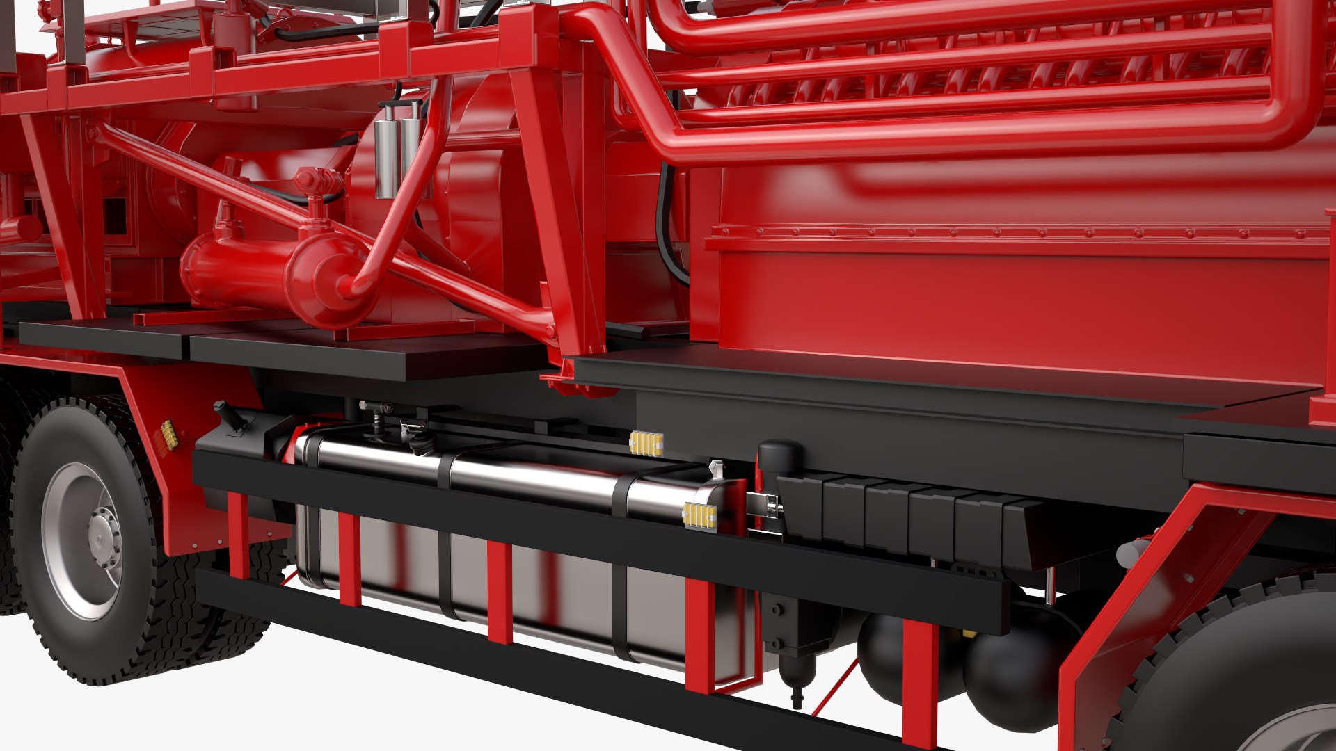 Mercedes Benz Oilfield Heavy-duty Fracturing Truck 3D Model ...