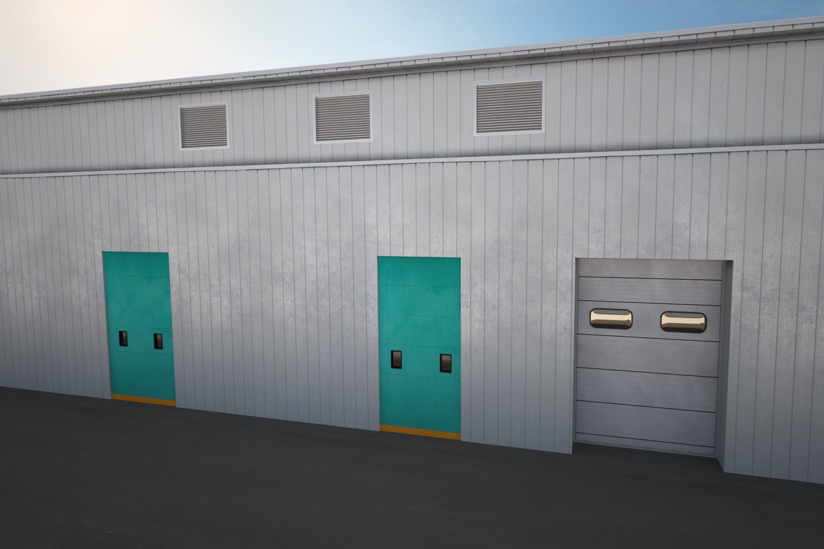 3d Model Cargo Magazine Building
