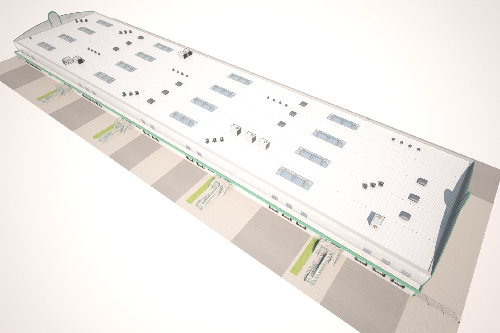 3d Model Cargo Magazine Building