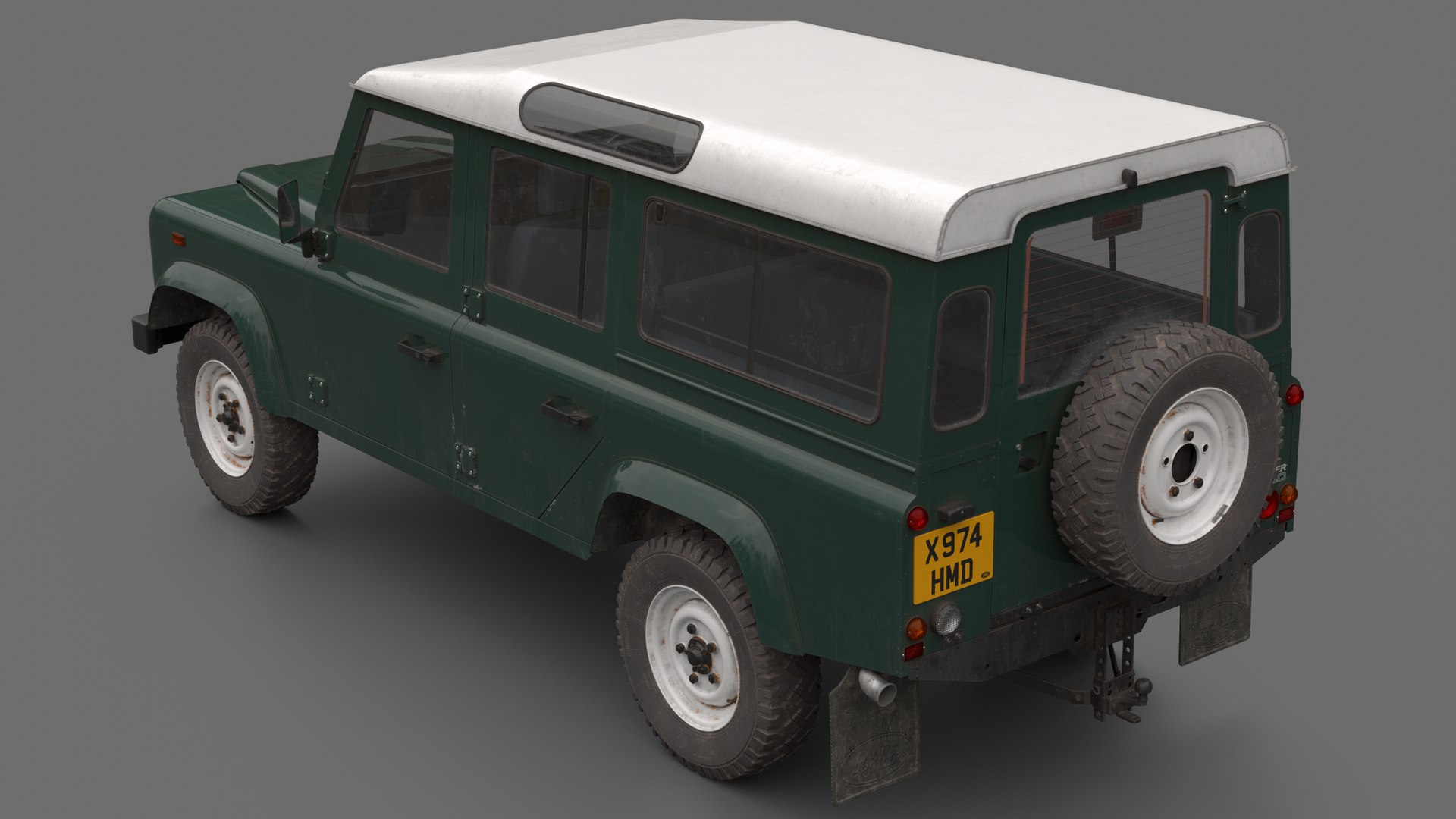 LAnd Rover Defender 110 PBR Model - TurboSquid 2342758