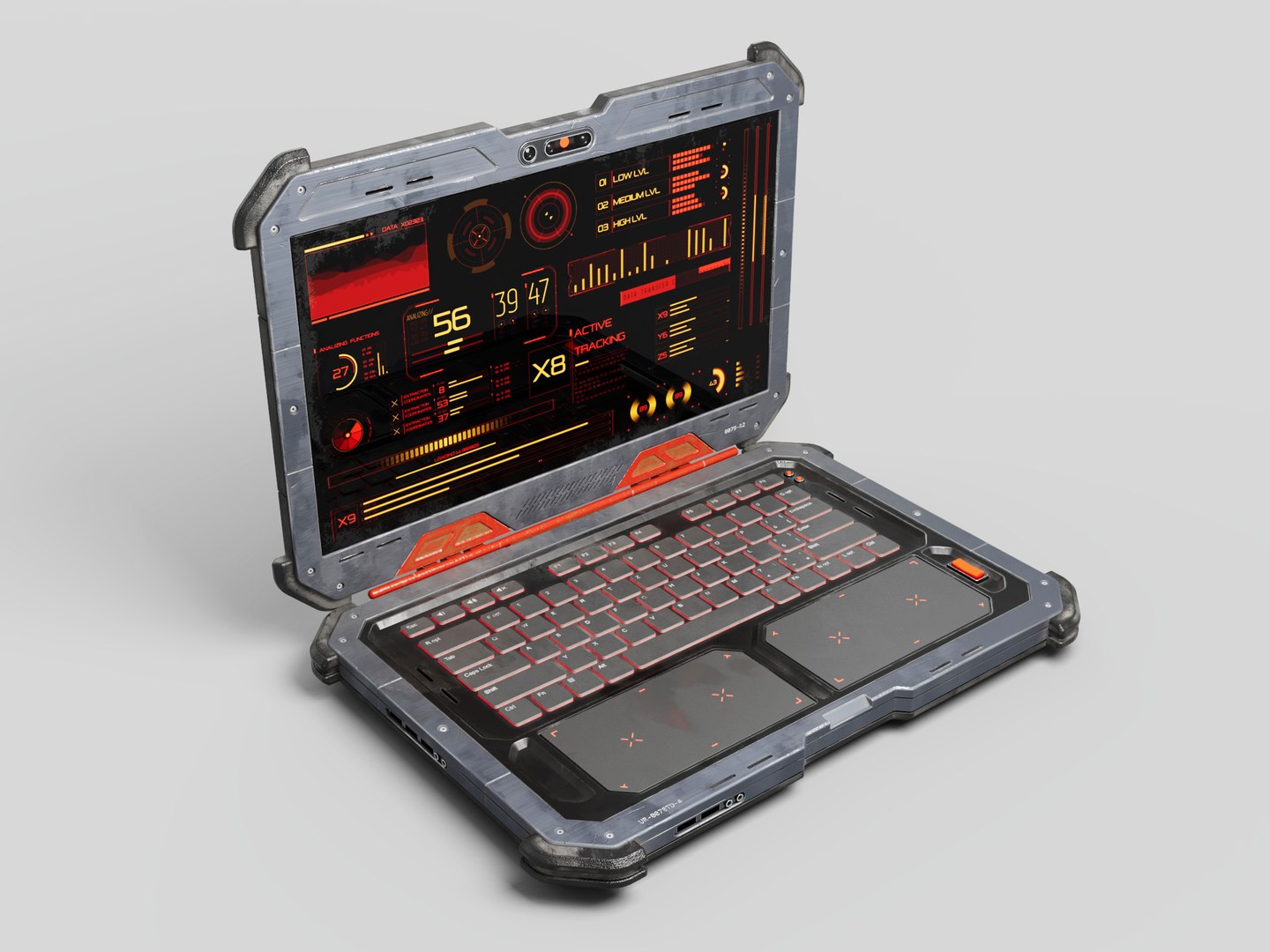 Cyber Scifi Laptop 3D Model - TurboSquid 2011736