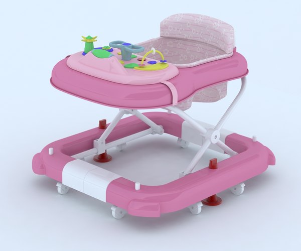 3d model baby walker walk