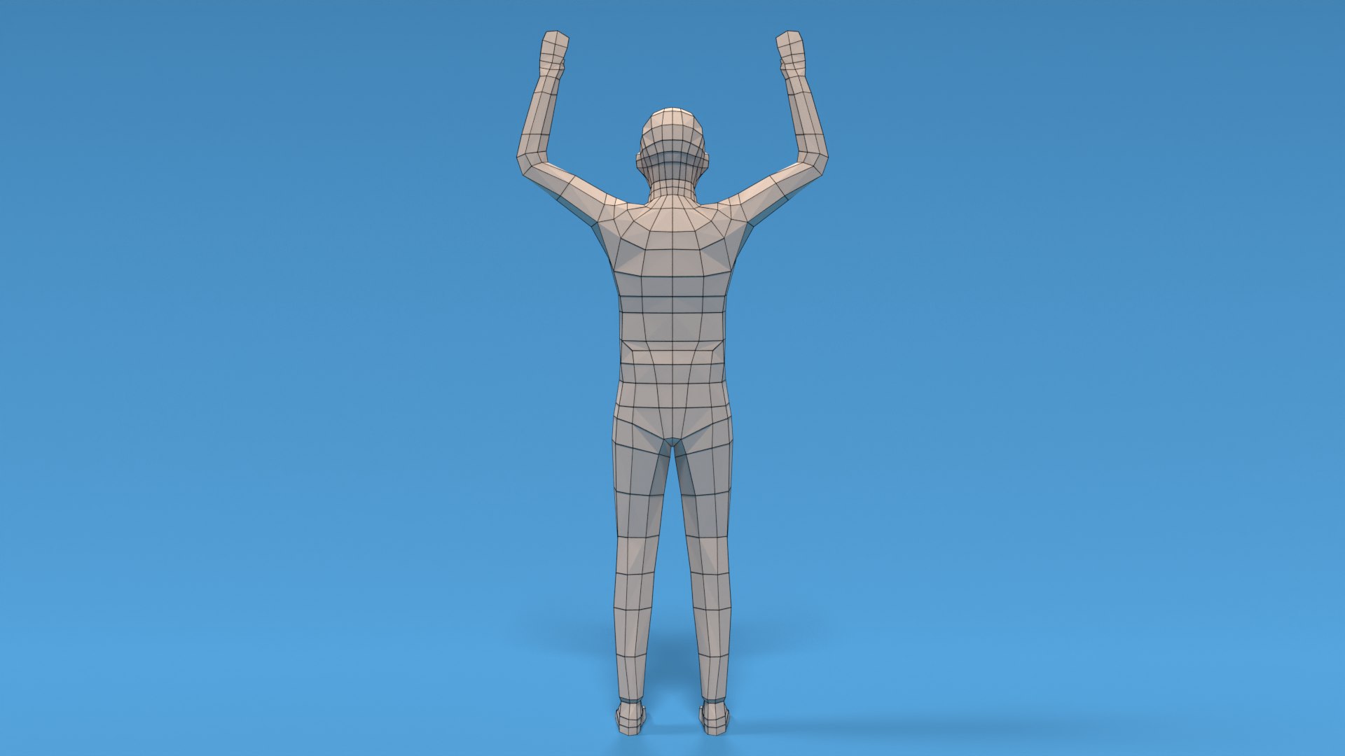 Low Poly Kid Hands Up Model - TurboSquid 1924946