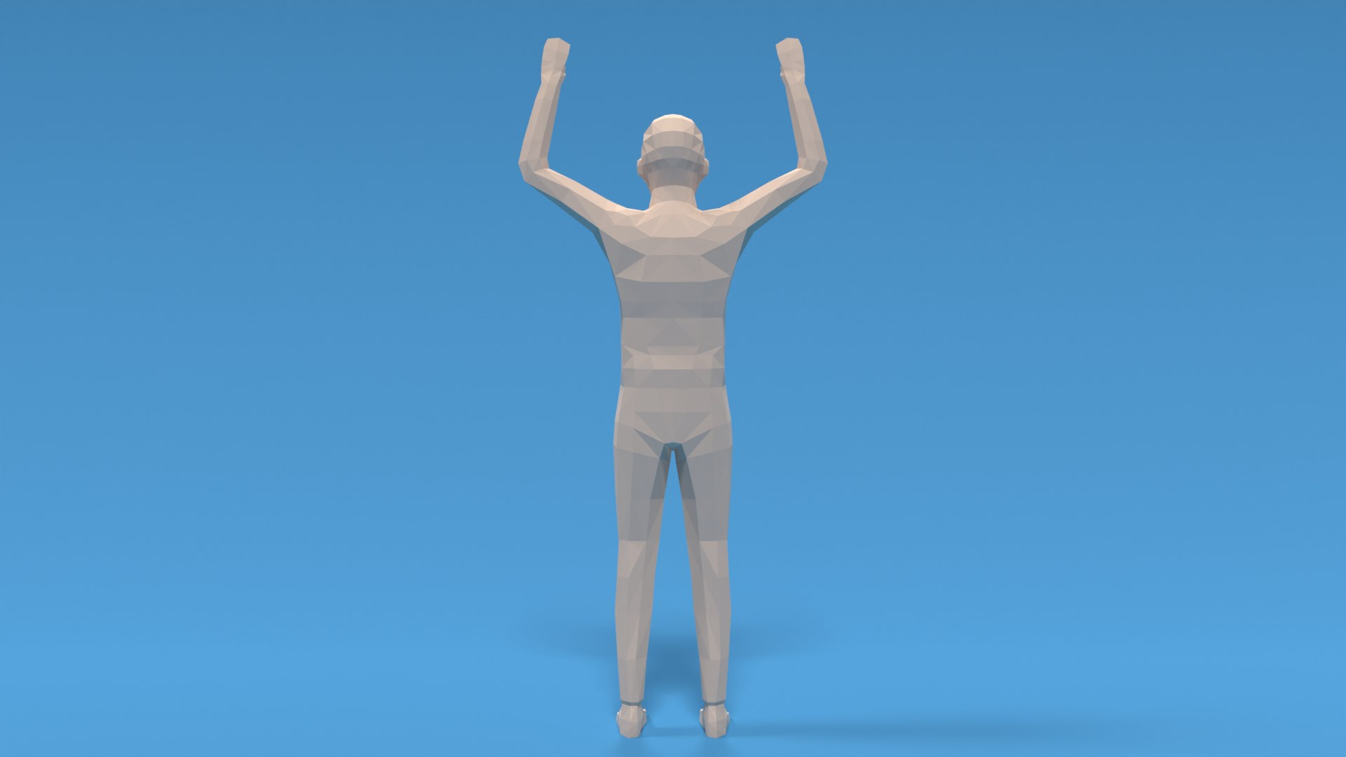 Low Poly Kid Hands Up Model - TurboSquid 1924946