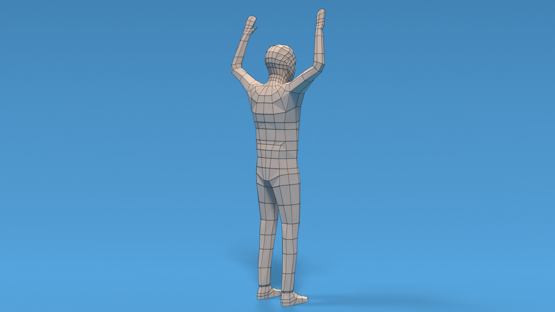 Low Poly Kid Hands Up Model - TurboSquid 1924946