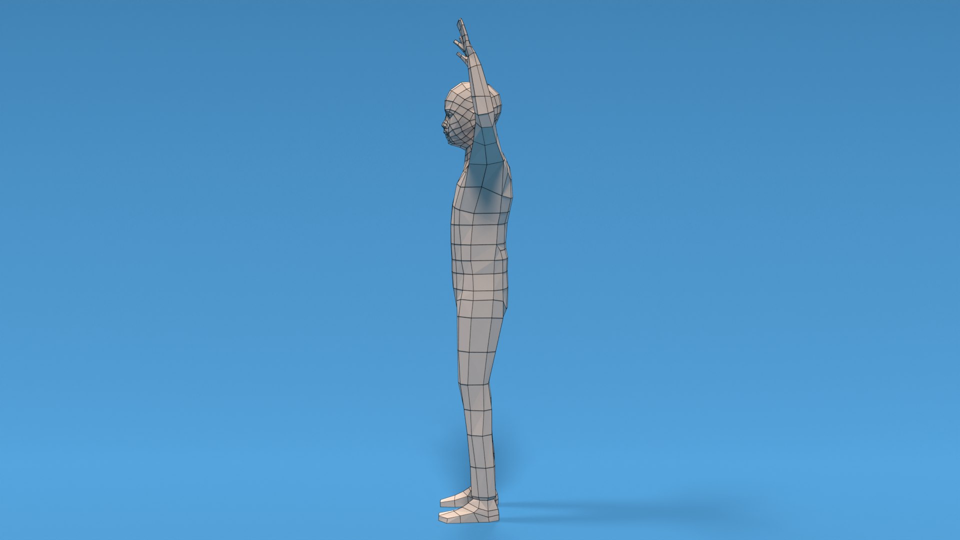 Low Poly Kid Hands Up Model - TurboSquid 1924946