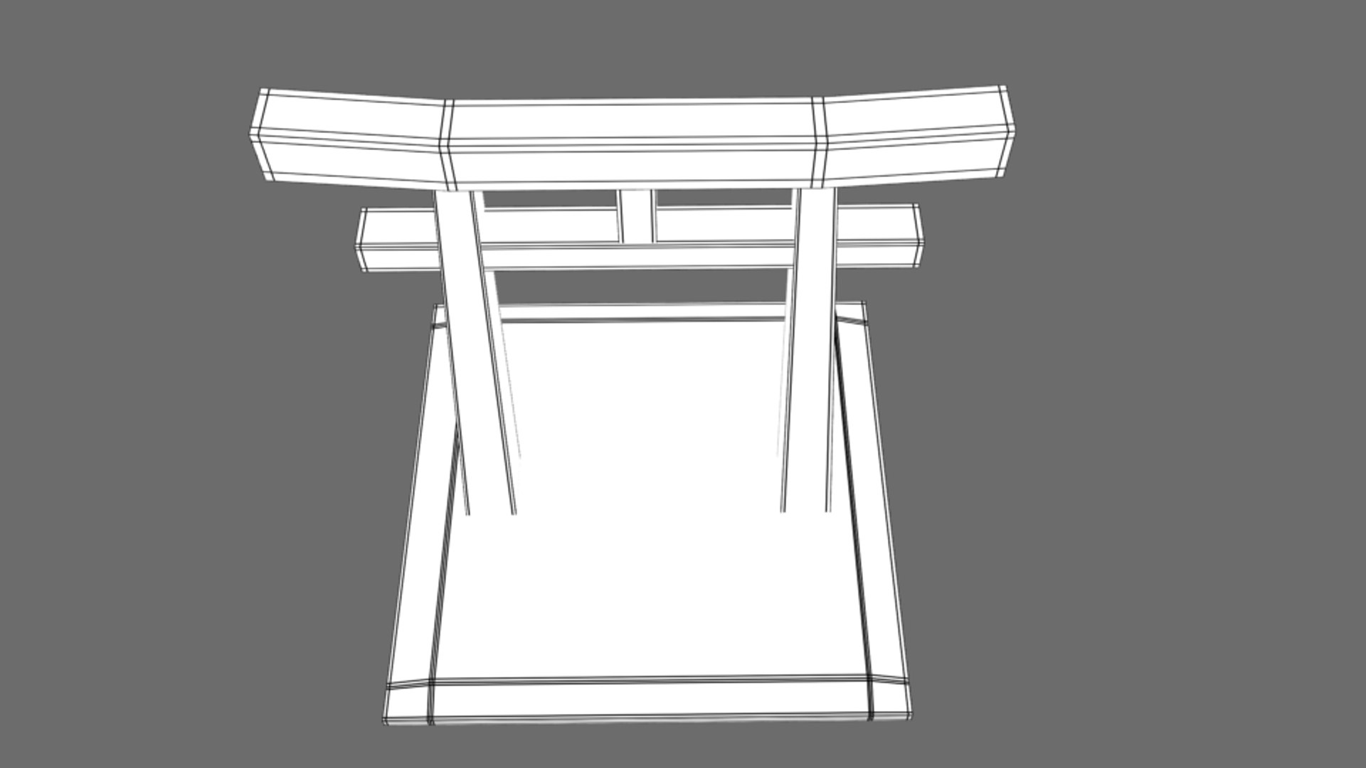3D Japanese Tori Gate Model - TurboSquid 1397082