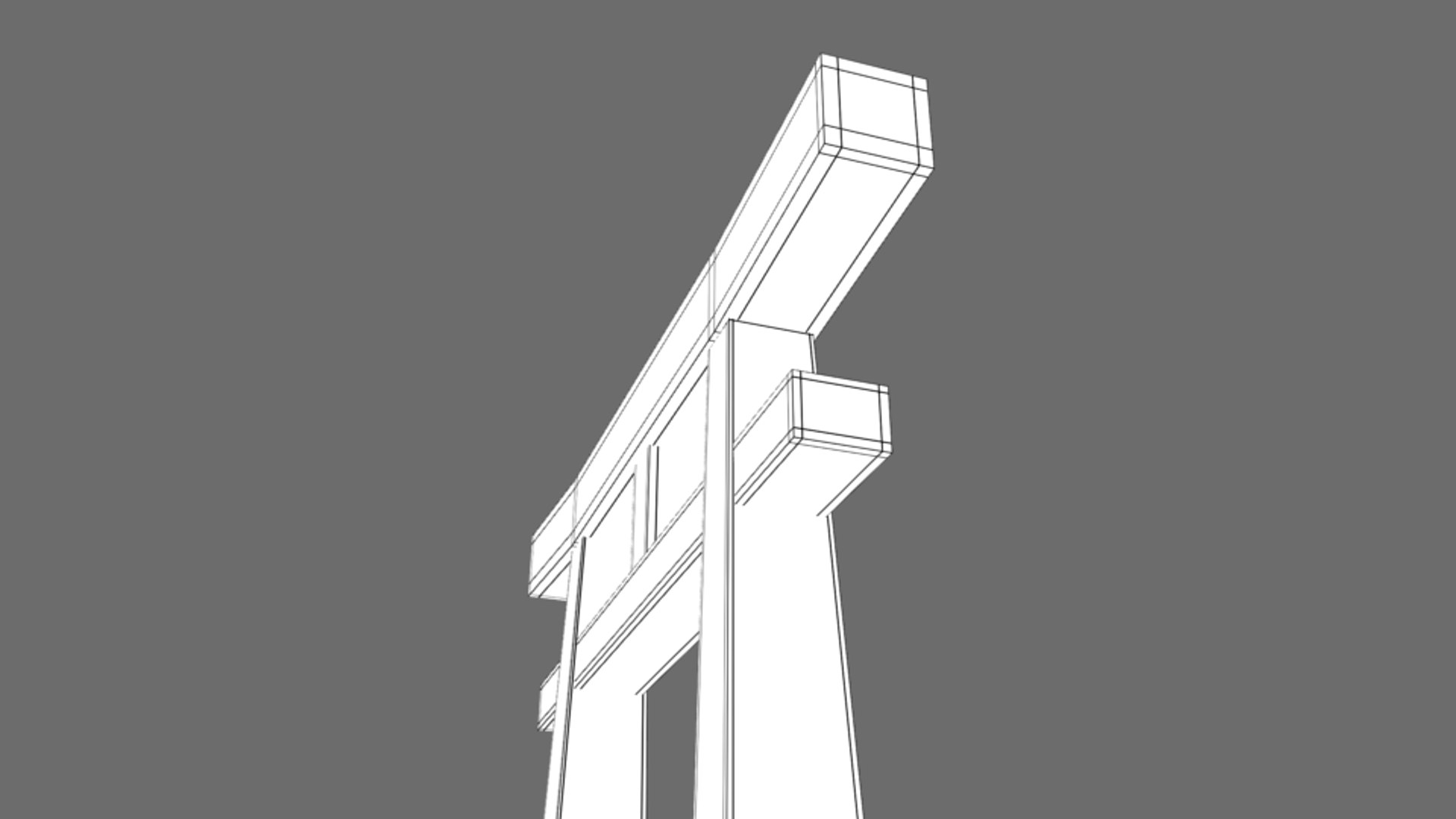 3D Japanese Tori Gate Model - TurboSquid 1397082