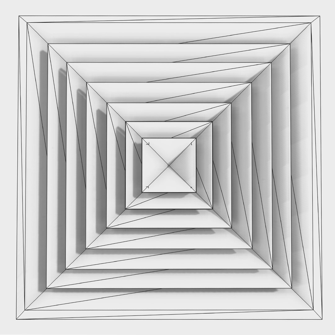 Ready Ceiling Air Vent 3d Model