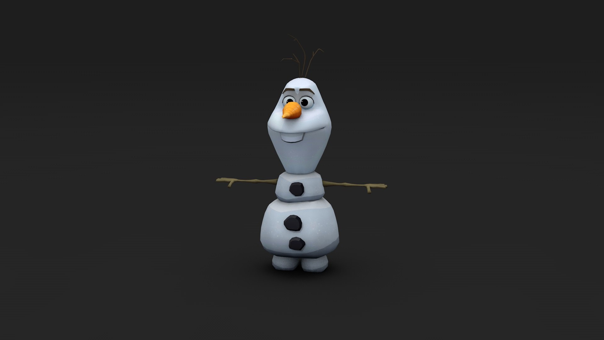 3D Olaf - TurboSquid 2376655