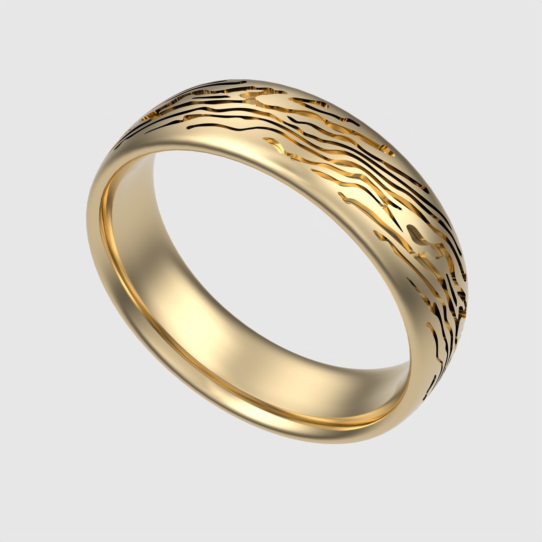 3D Model Wave Pattern Artistic Ring JDBCo - TurboSquid 2345196