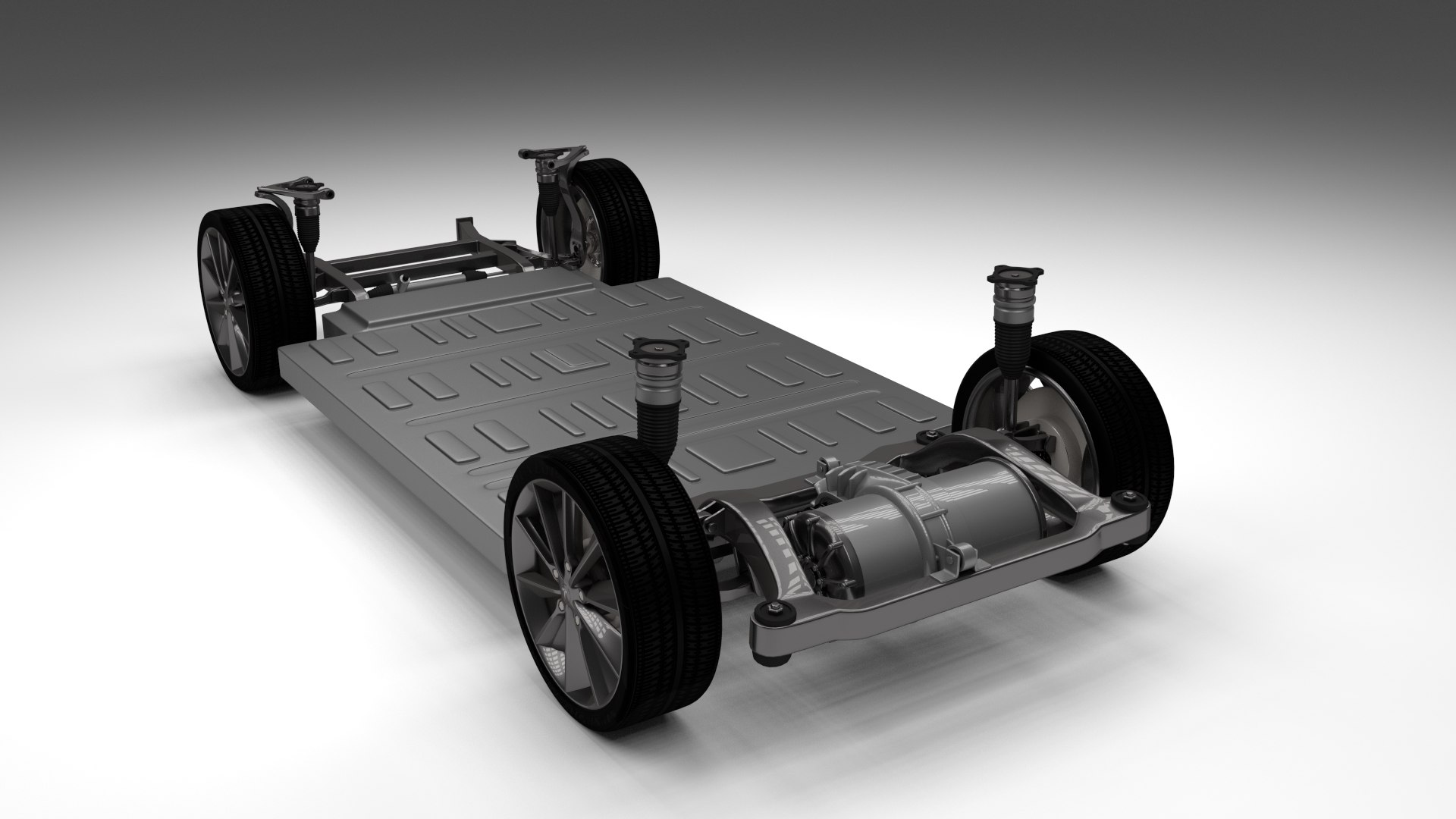 3d Model Tesla S Chassis