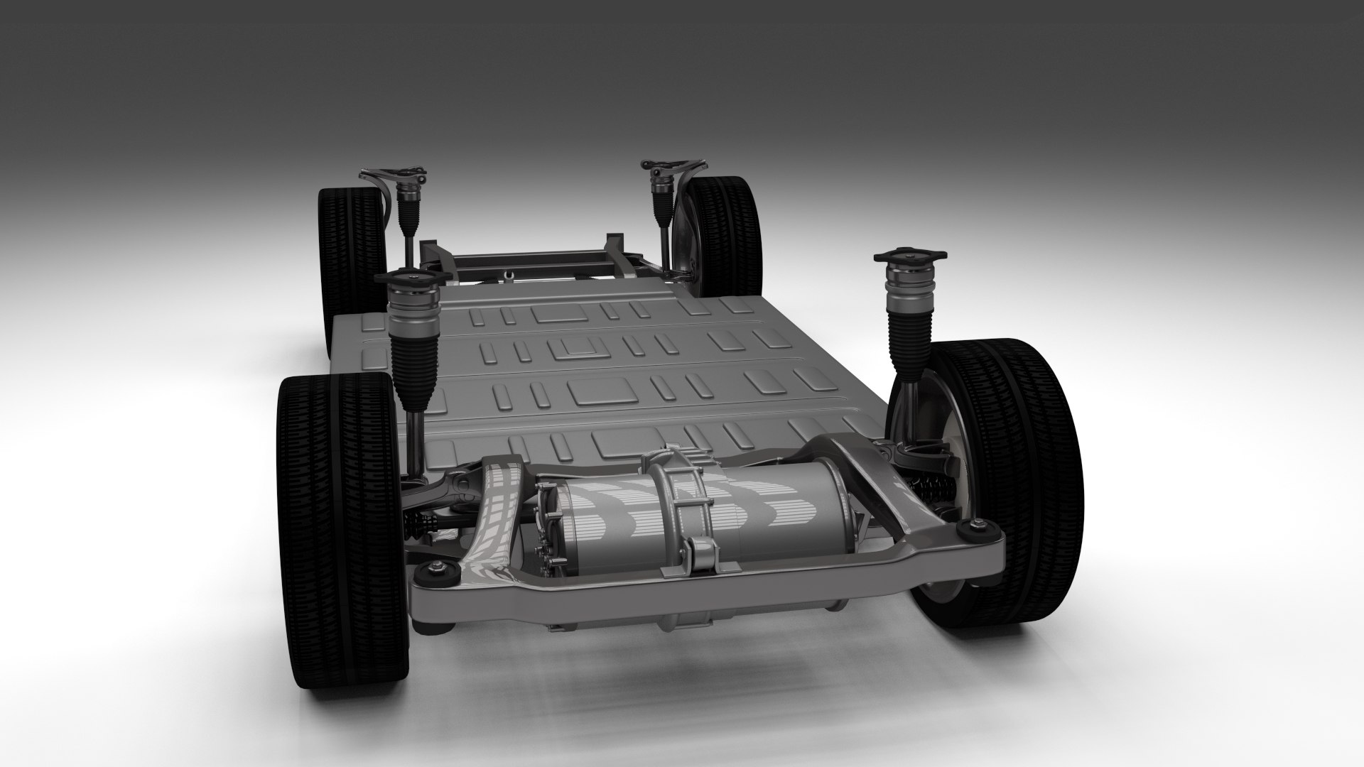 3d Model Tesla S Chassis