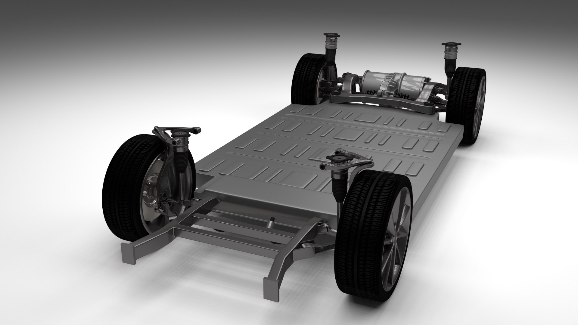 3d Model Tesla S Chassis