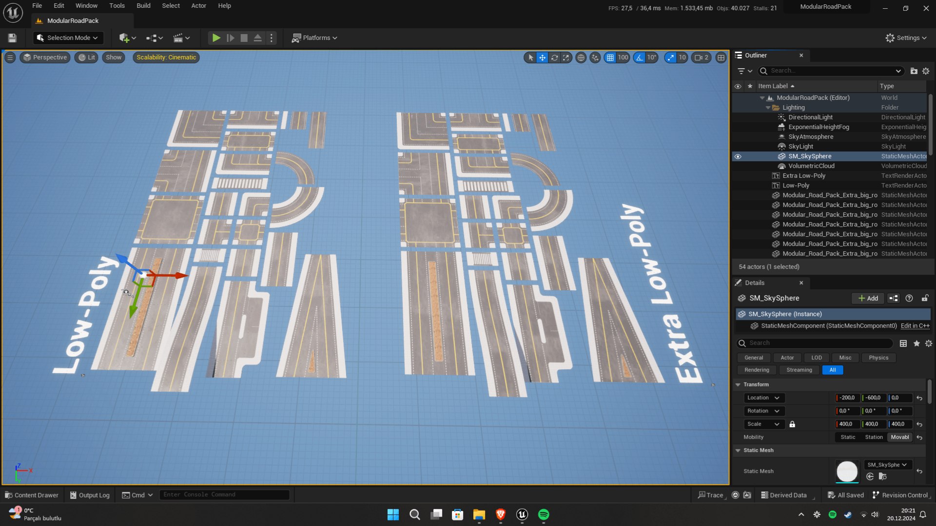 3D Modular Road Pack - TurboSquid 2327530