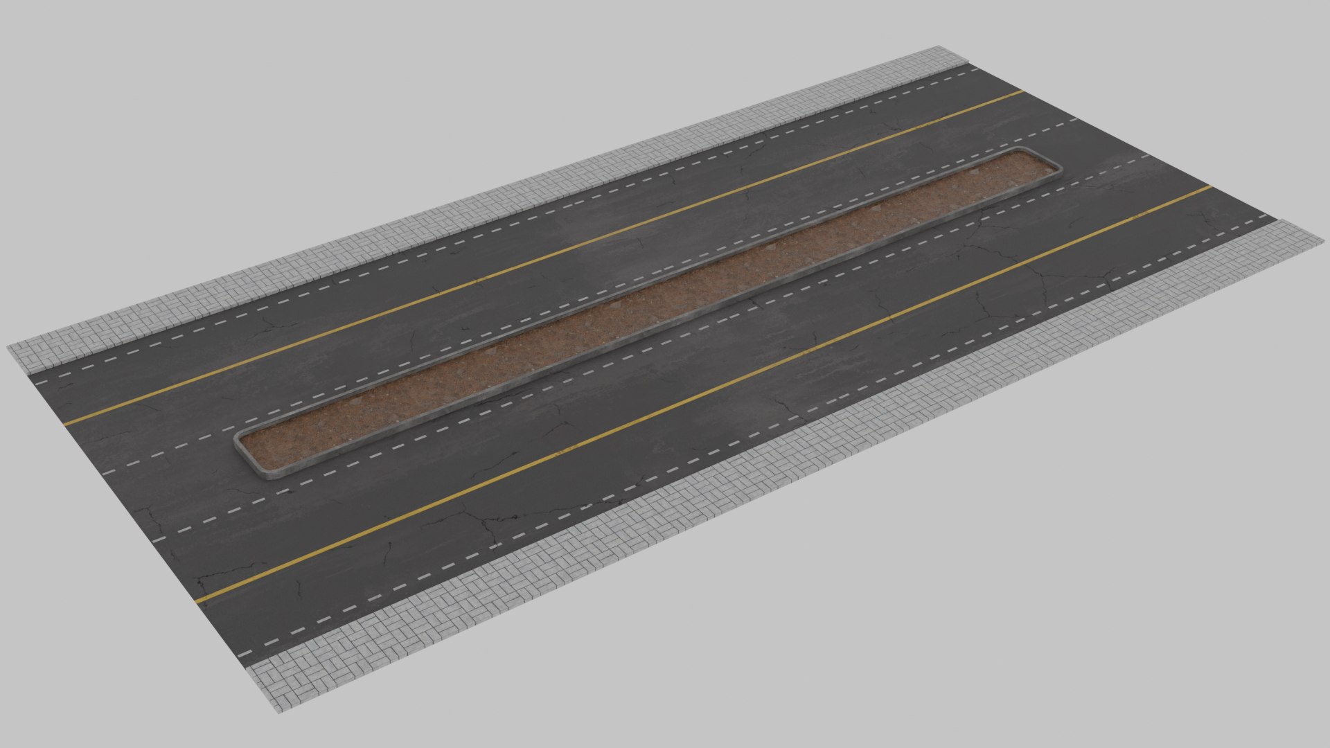 3D Modular Road Pack - TurboSquid 2327530