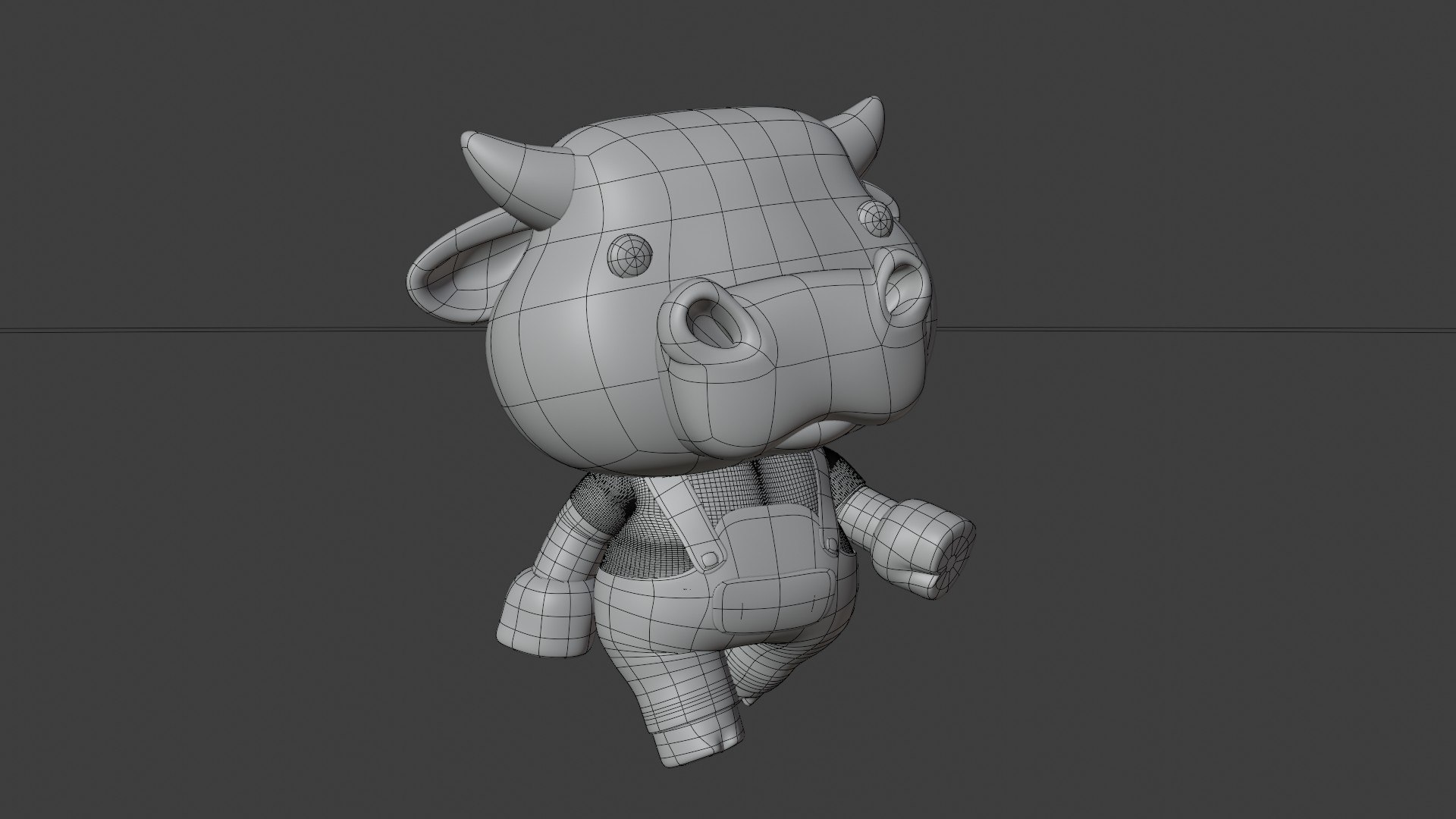 3D Cute Cow 3D Illustration - TurboSquid 2241826