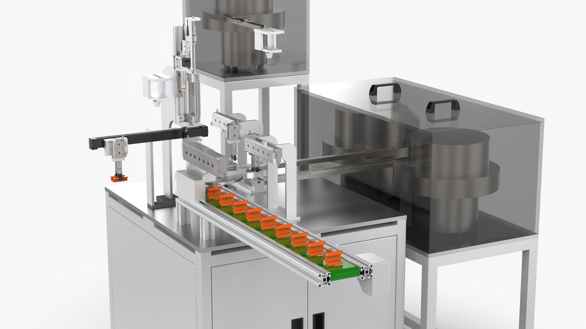 Automatic Nut Washer Bolt Assembly Machine 3D model - TurboSquid 2011262