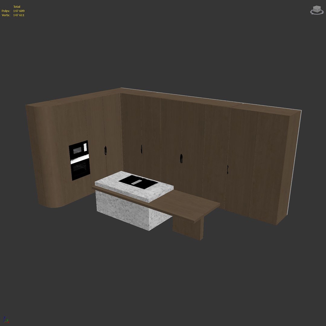 3D Kitchen Set 23 Model - TurboSquid 2150391