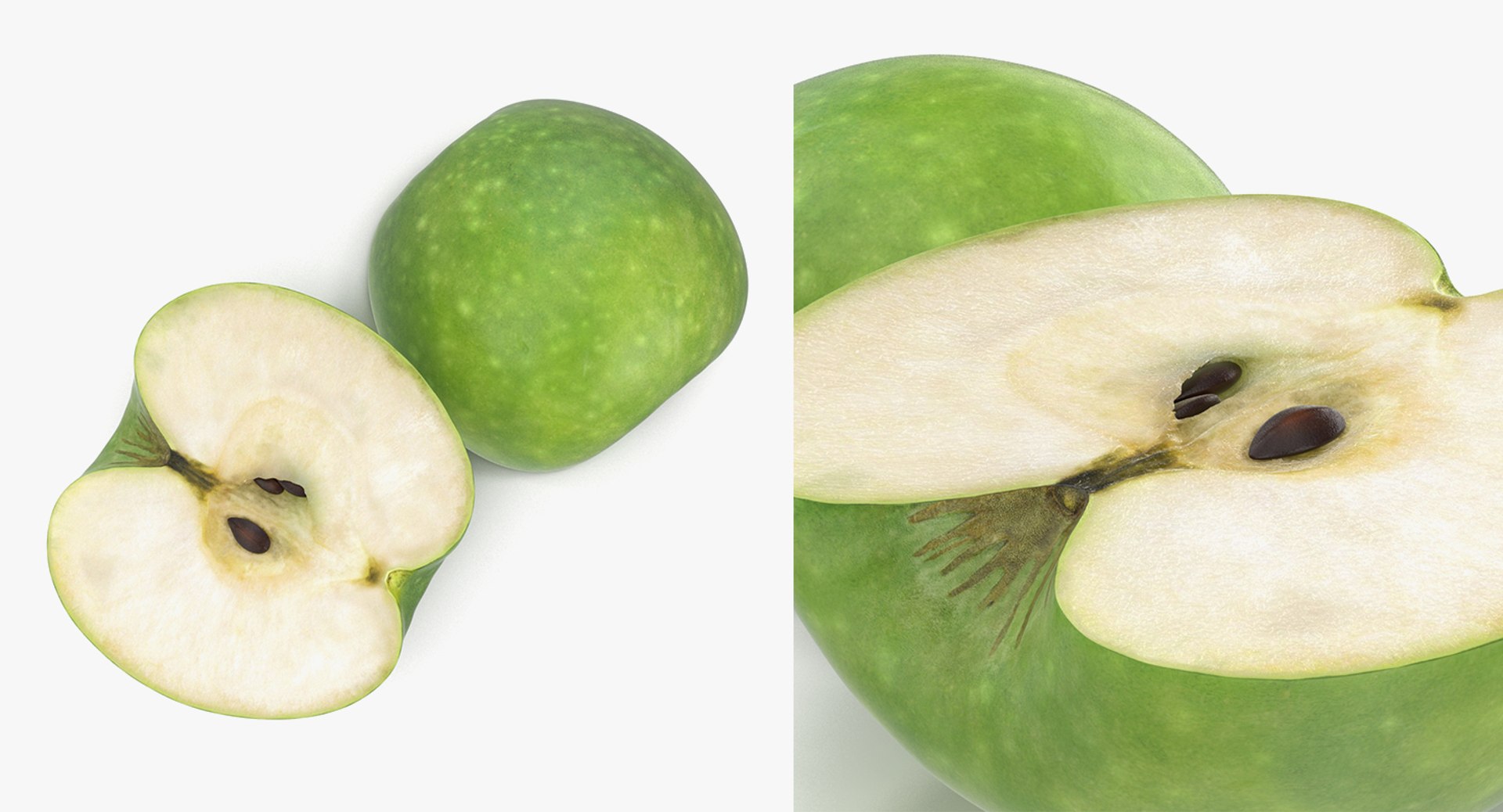 Cross section fruits 3 3D model - TurboSquid 1230108