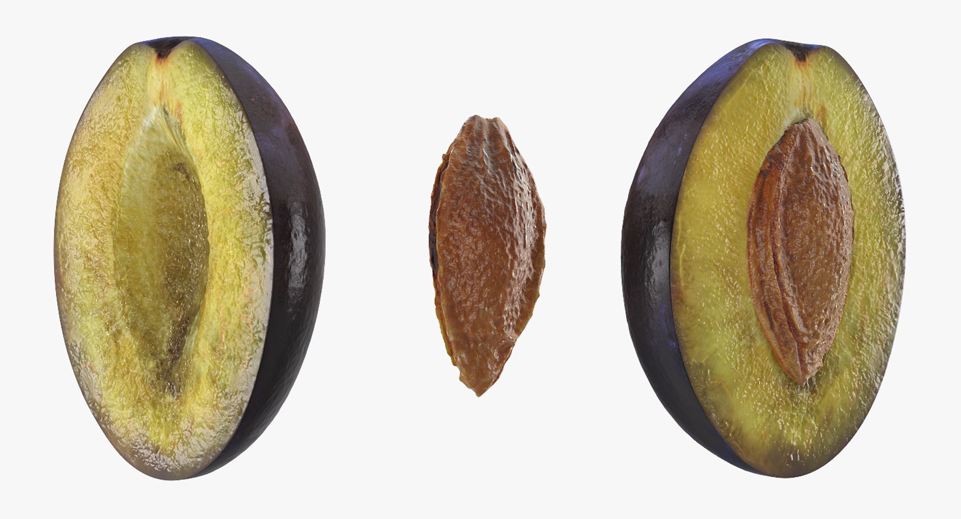 Cross section fruits 3 3D model - TurboSquid 1230108