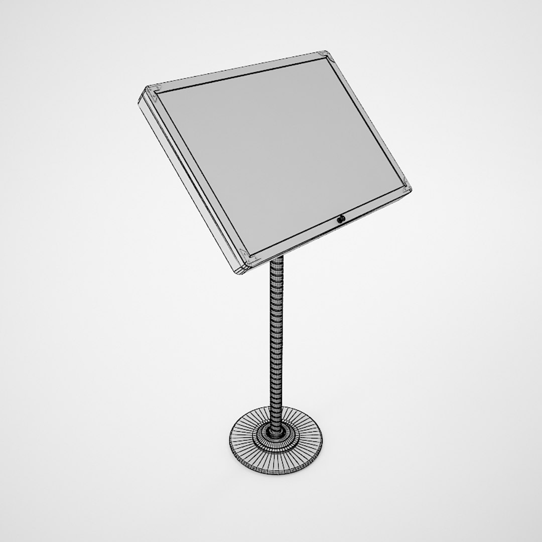 free 3ds model menu stand