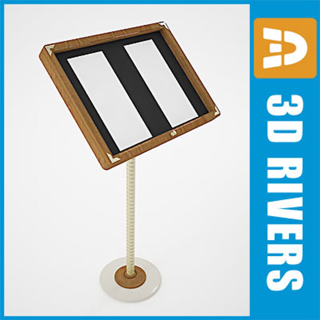 free 3ds model menu stand